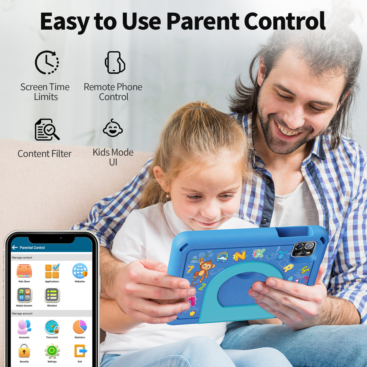 Children's Educational Tablet Android 14, 7 inch screen 64GB – Mama's Nest